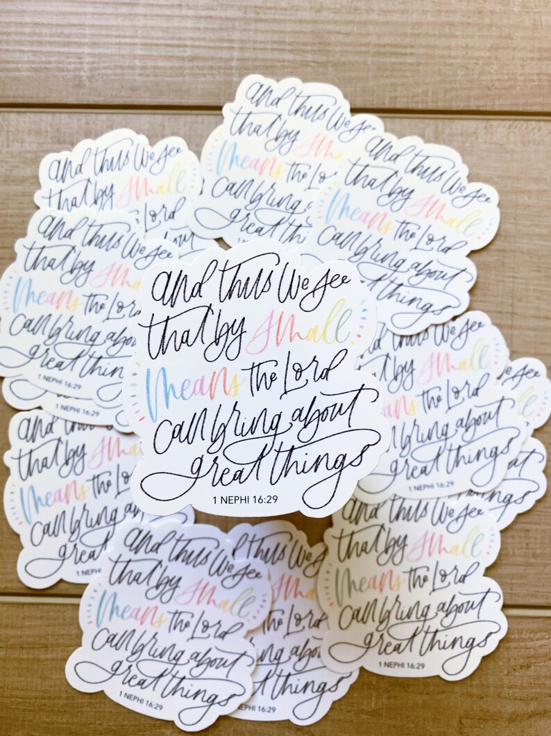 1 Nephi Book of Mormon Scripture Sticker - Etsy