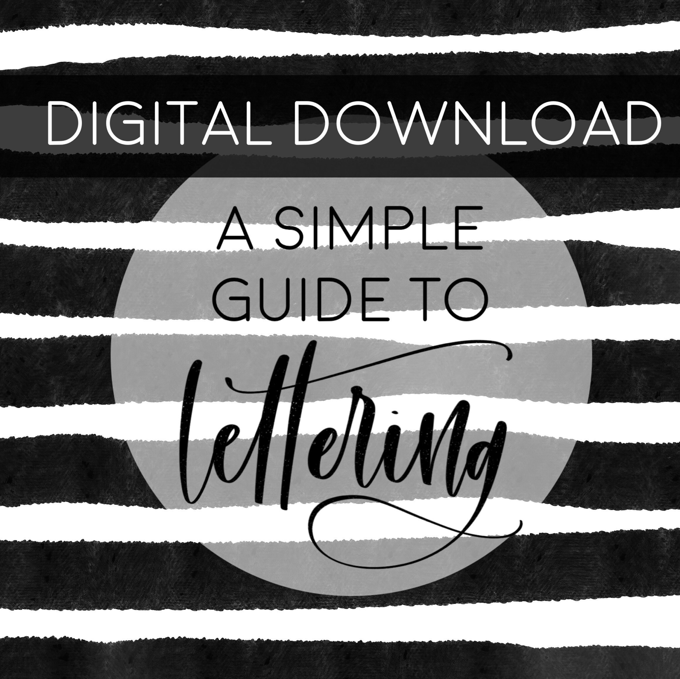 PDF Lettering Guide, How to Letter, Lettering Kit, Lettering Beginner ...