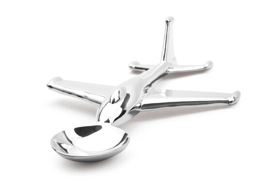 Sterling Silver Baby Spoon Airplane Plane Jet | Etsy