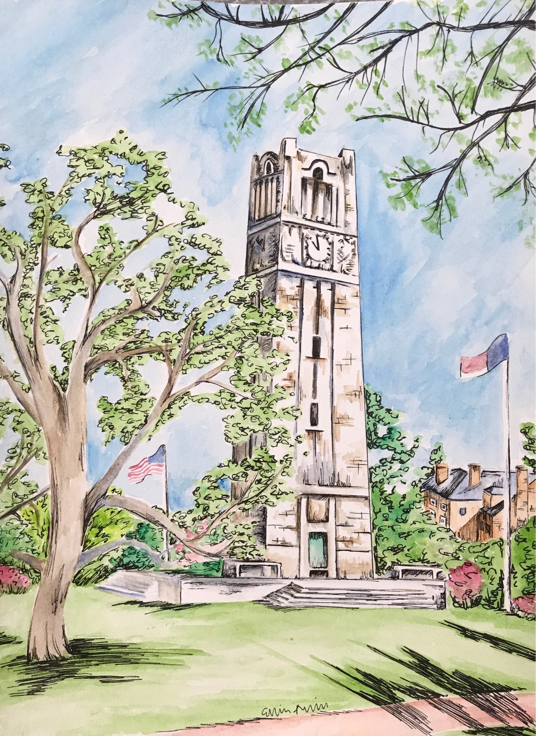 North Carolina State - NC State Print - Etsy