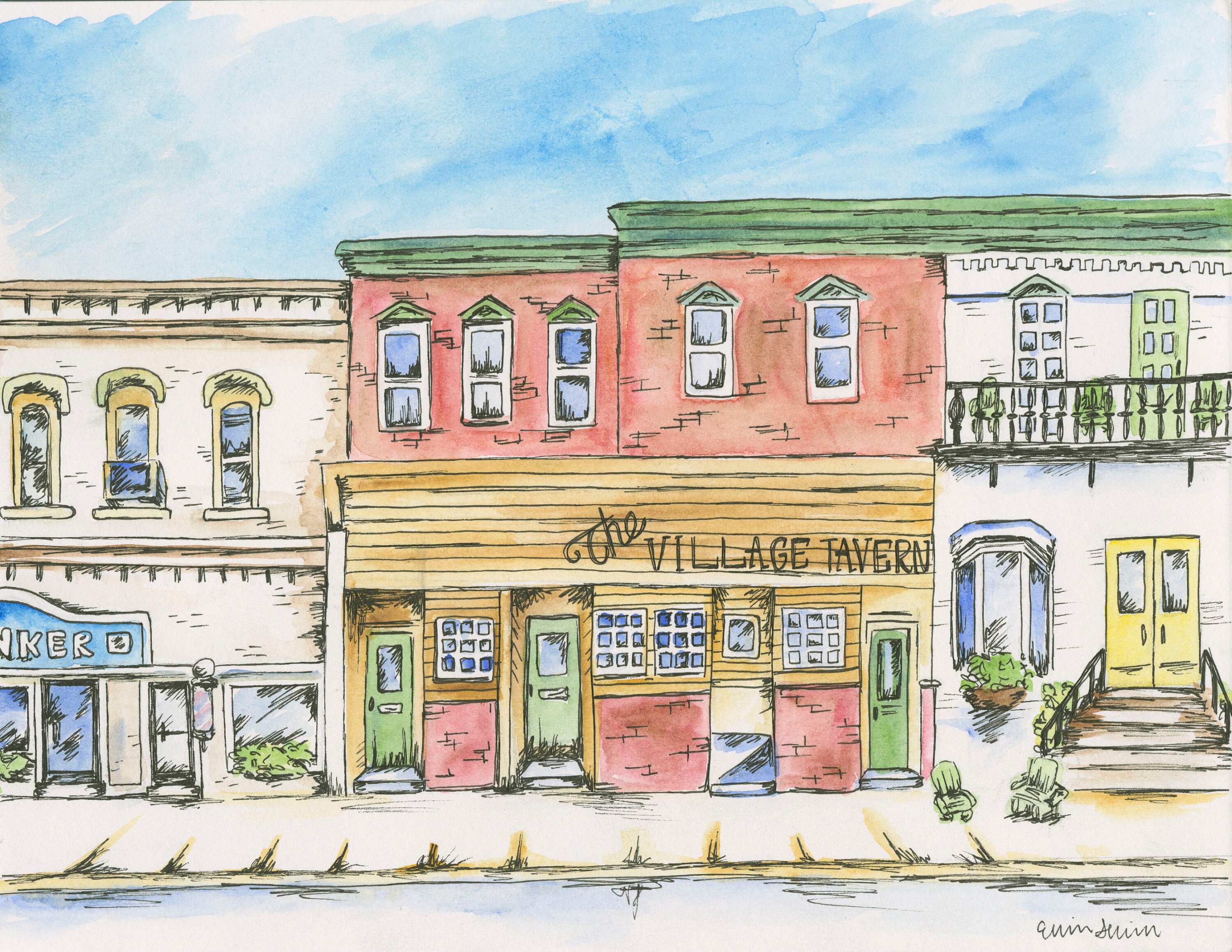 Hamilton College Watercolor Prints - Etsy