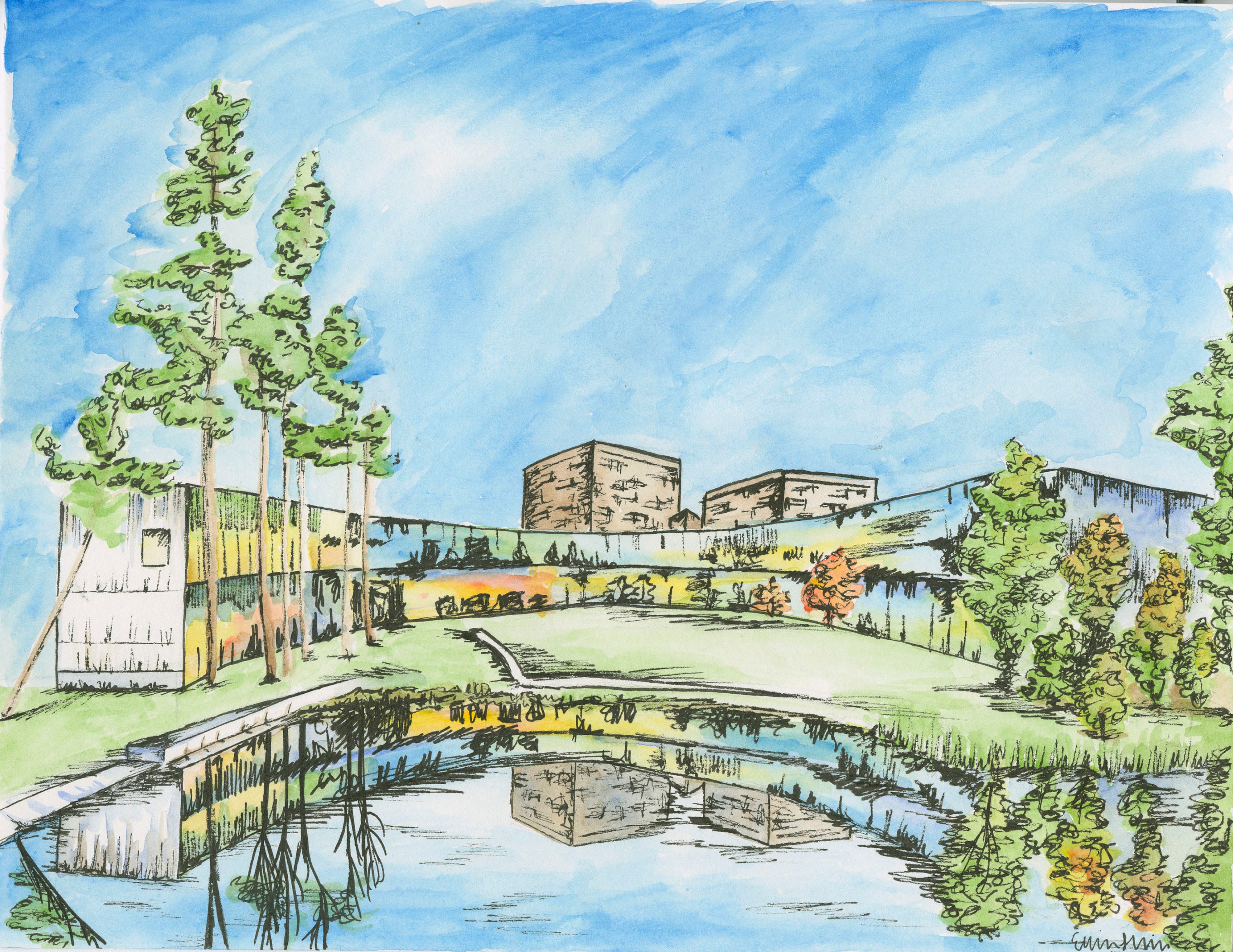 Hamilton College Watercolor Prints - Etsy