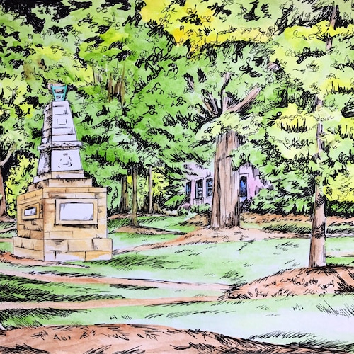 University of South Carolina Art USC Watercolor Painting - Etsy