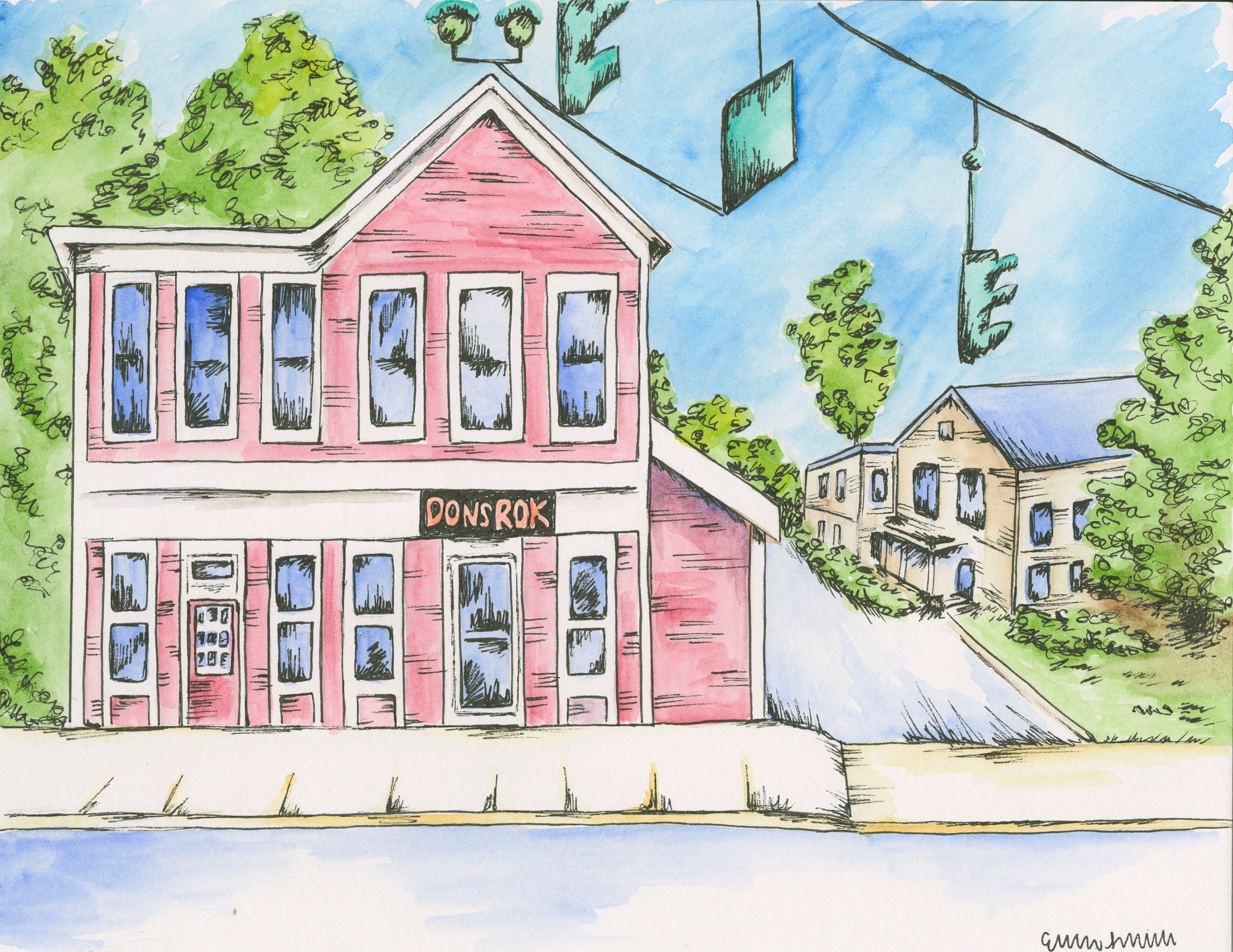 Hamilton College Watercolor Prints - Etsy