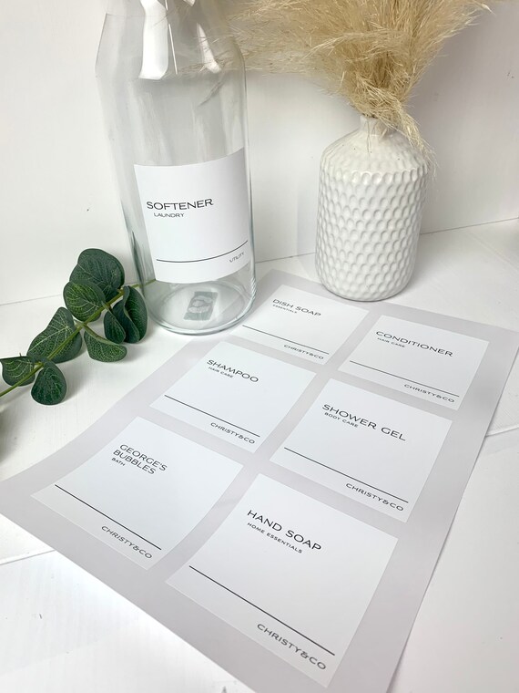 Personalised Labels Custom White Label Collection | Etsy UK