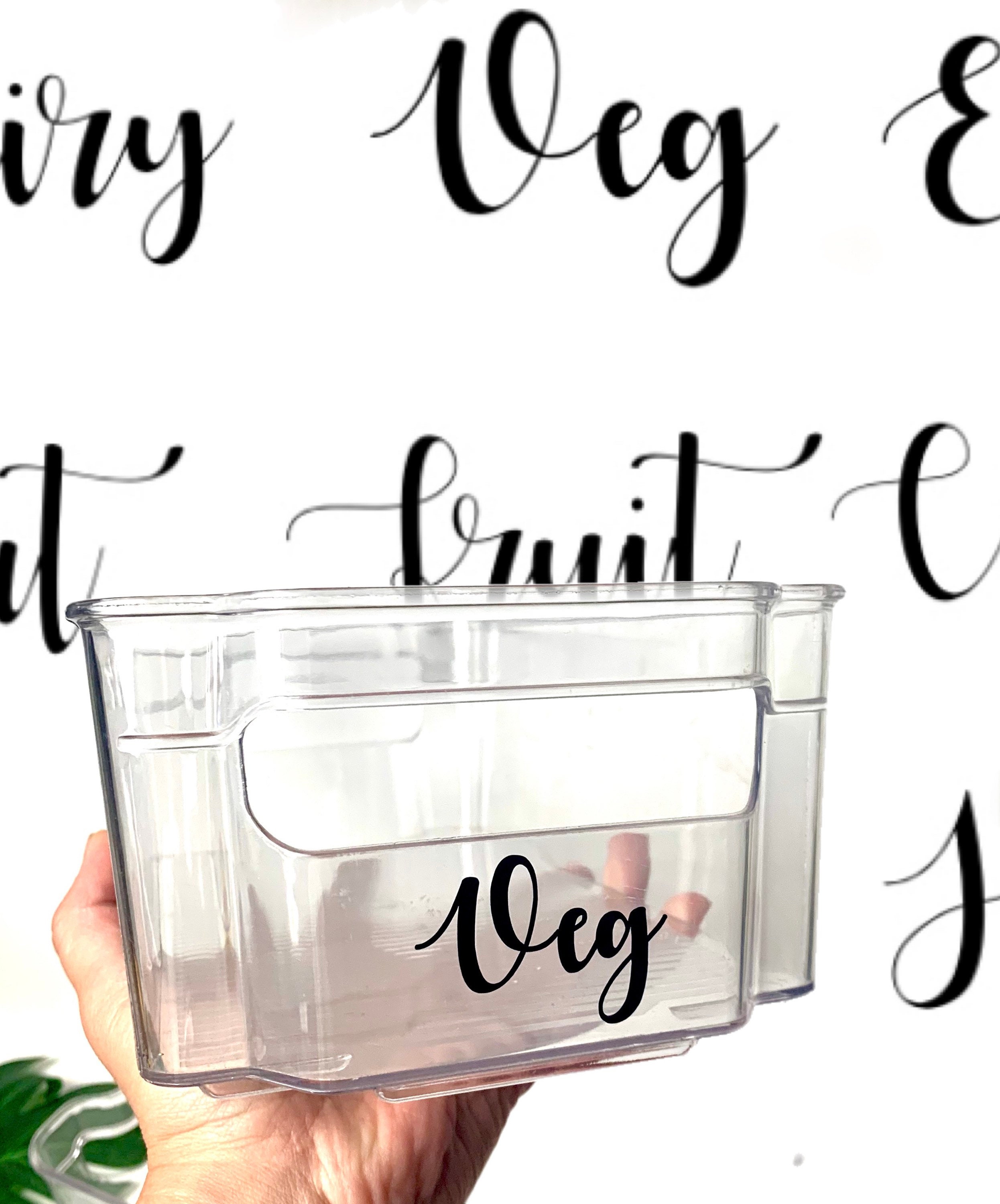 Fridge Containers Decals Fridge Stickers Vinyl Fridge - Etsy UK