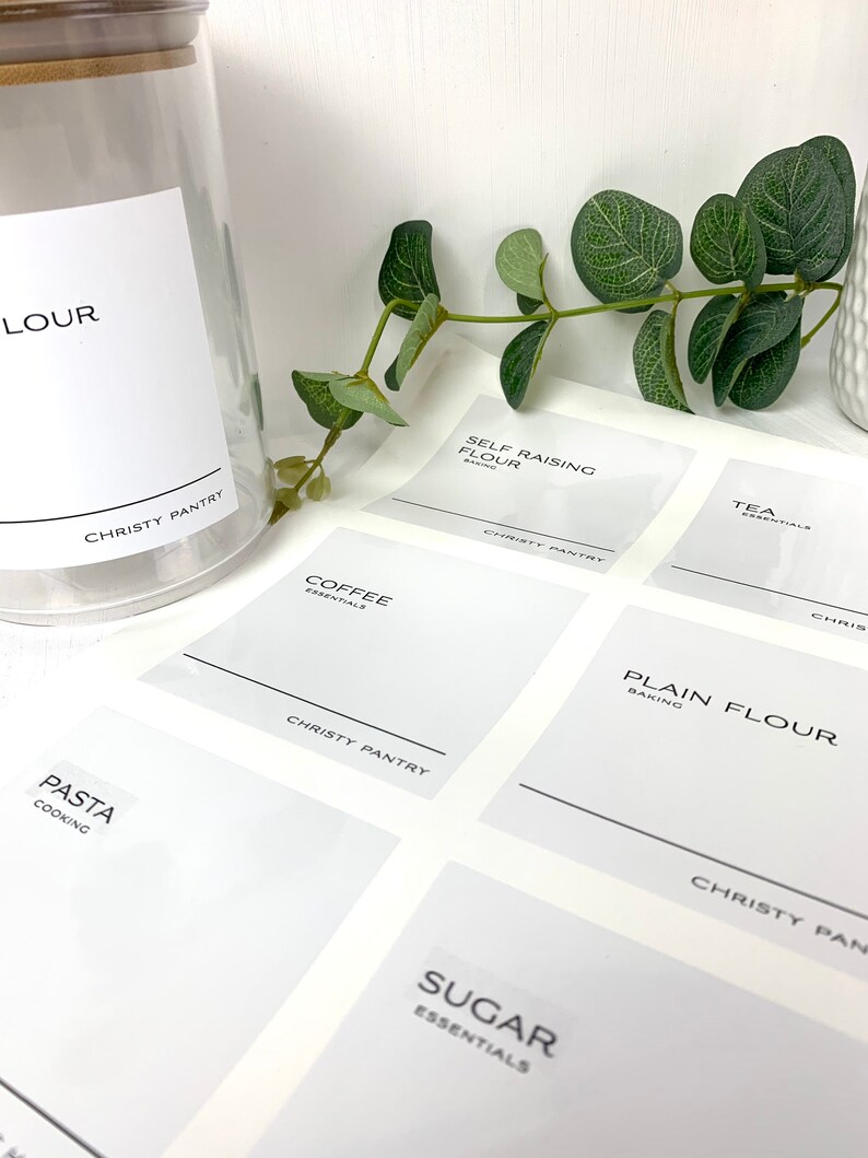 Personalised Labels Custom White Label Collection | Etsy UK