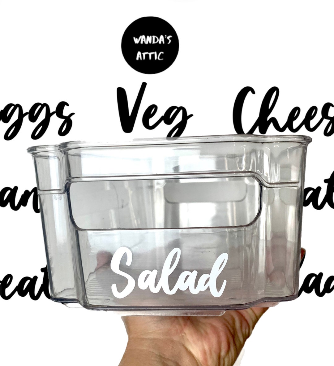 Fridge Containers Decals, Fridge Stickers, Vinyl Fridge Storage Decals ...