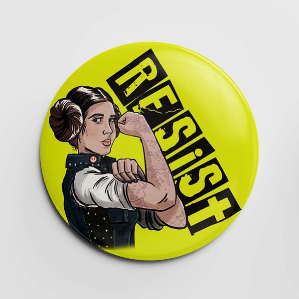 Resist Button - Etsy