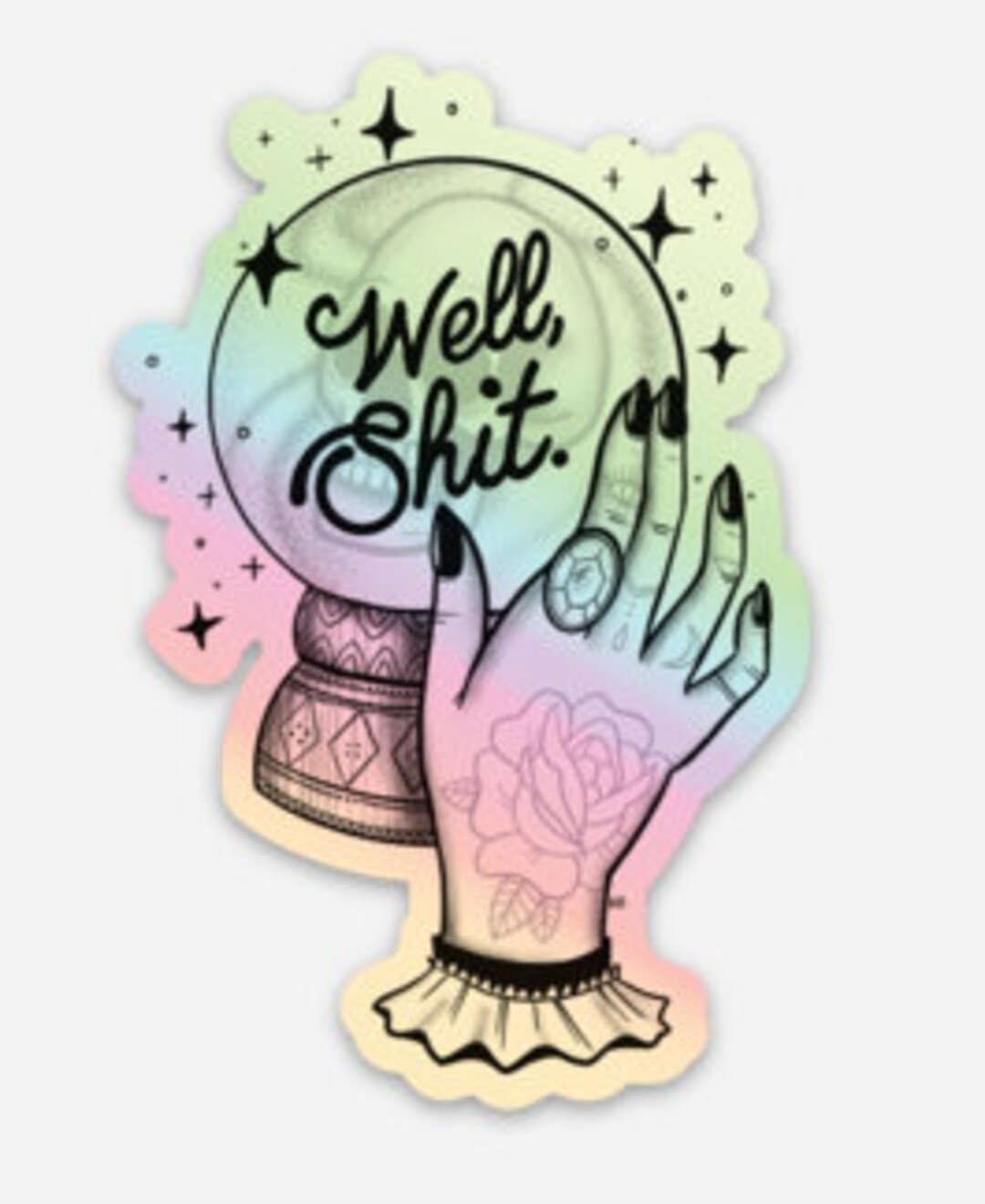 Holographic Misfortune Sticker - Etsy