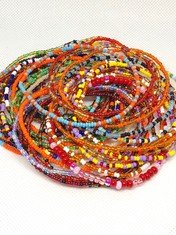 Beaded Bracelet Set African Inspired Bracelets Stretch Etsy