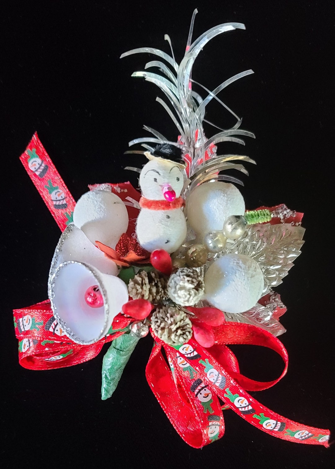 Christmas Corsage Pin Vintage - Etsy