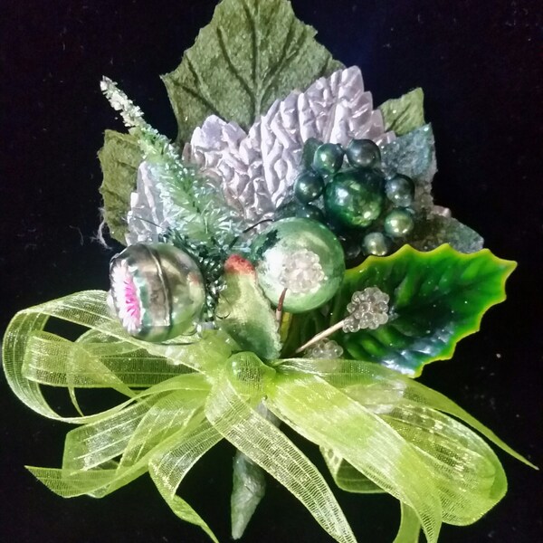 Vintage Christmas Corsage - Etsy