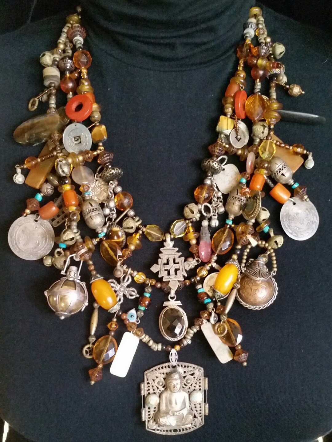 Tribal Relics Artisan Handcrafted Multi-strand Vintage Upcycled Jewelry ...