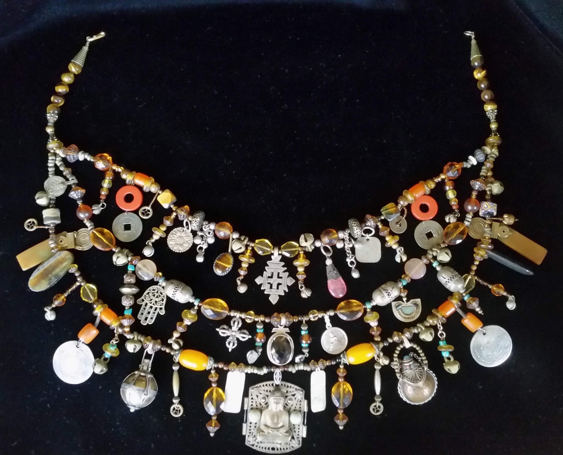 Tribal Relics Artisan Handcrafted Multi-strand Vintage Upcycled Jewelry ...