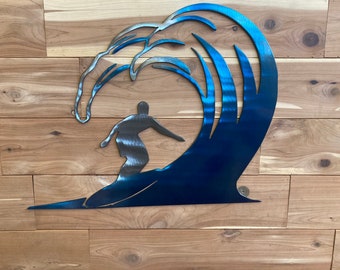 Metal Surfer Art - Etsy