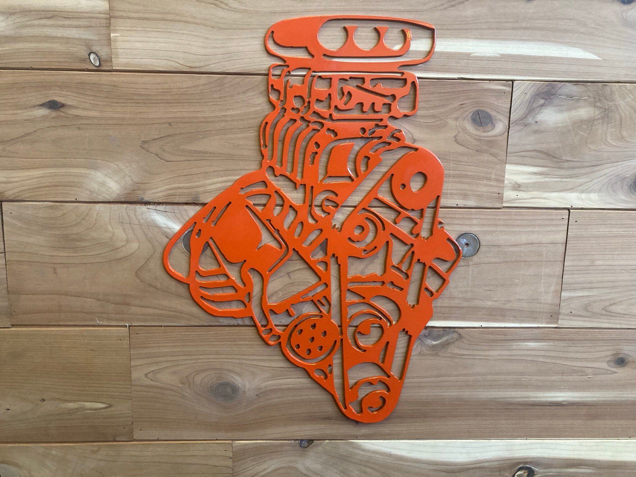 Wall Décor Wall Hangings Supercharged V8 Engine Bug Catcher Silhouette ...