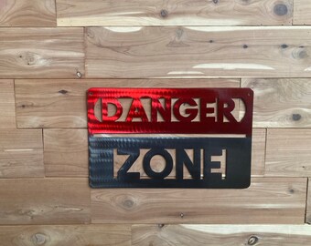 Danger Zone Sign - Etsy