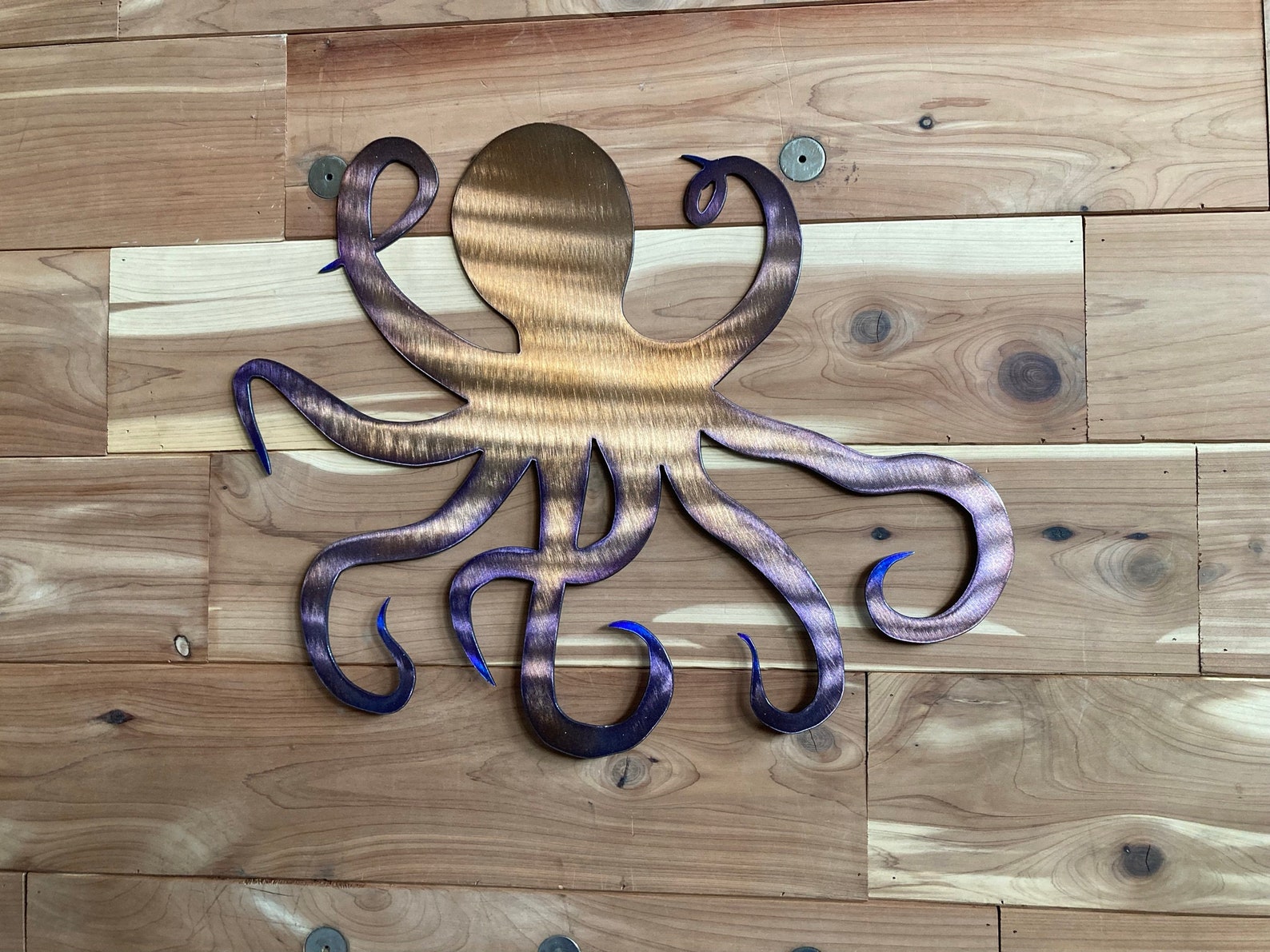 Octopus Sea Life Metal Wall Sign Great Gift Idea or Beautiful - Etsy