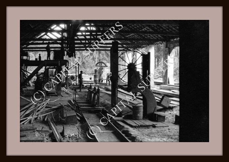 Old Colonial Saw Mill - Cabinda, Angola 1972, Stock Image Wall Art - Etsy