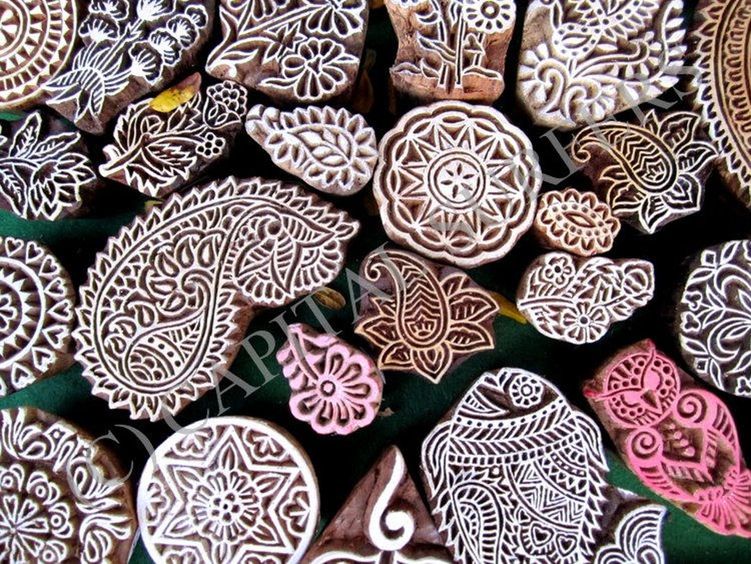 Digital Download Image of Carved Wooden Batik Stamps - Stock Photo ...