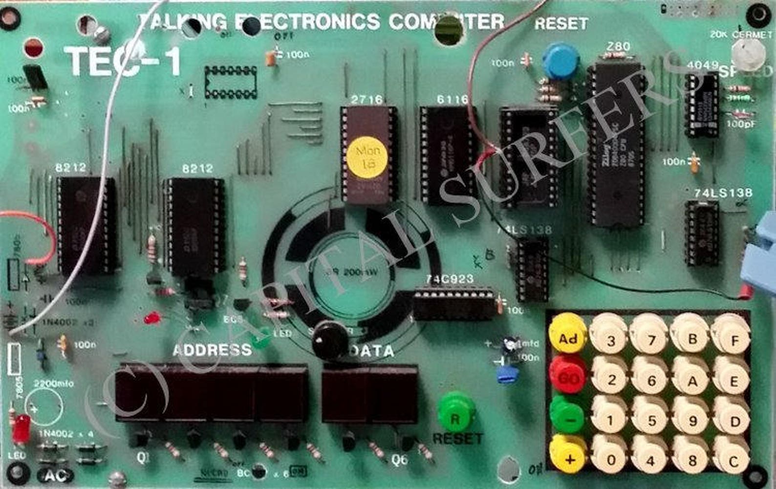 Digital Download Image, TEC-1 Single Board Kit Computer 1980's Zilog ...