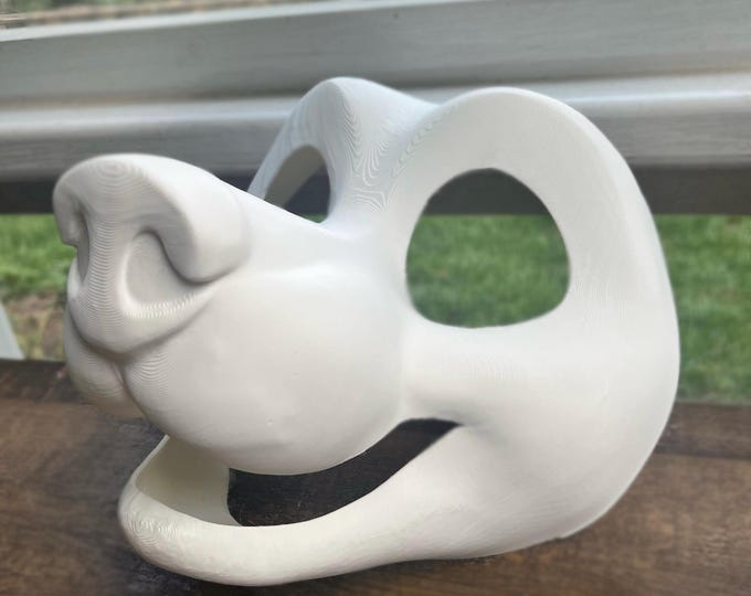 Happy Canine Dog Fursuit Head Base 3D Printed Fursuit Mask, Furry ...