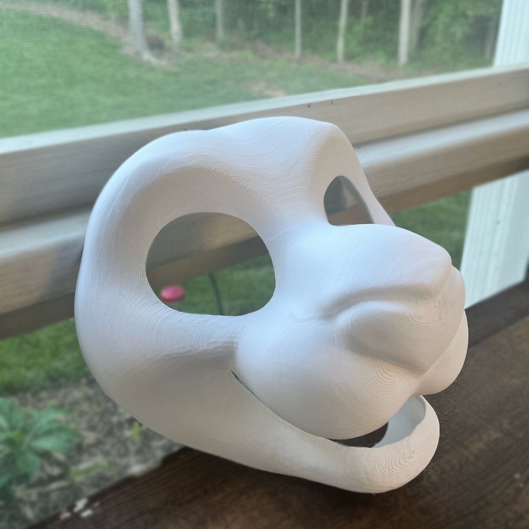 Toony Big Cat Fursuit Head Base 3D Printed Fursuit Mask, Furry Animal ...