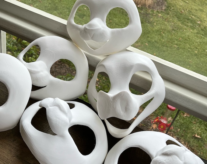 Misprint Unsanded Fursuit Head Base 3D Printed Fursuit Mask, Furry ...