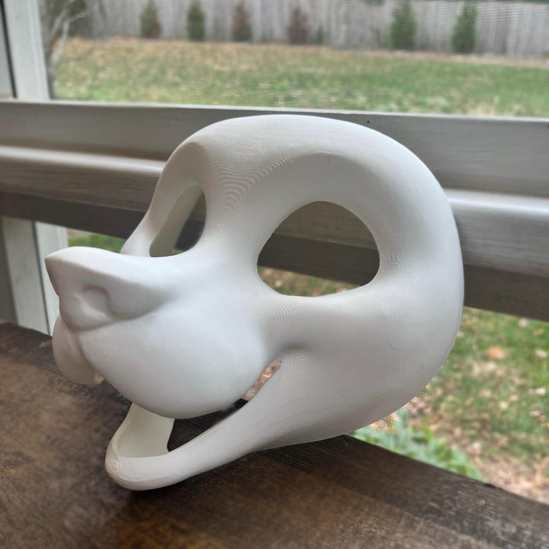 Toony Fox Fursuit Head Base 3D Printed Fursuit Mask, Furry Animal Toony ...