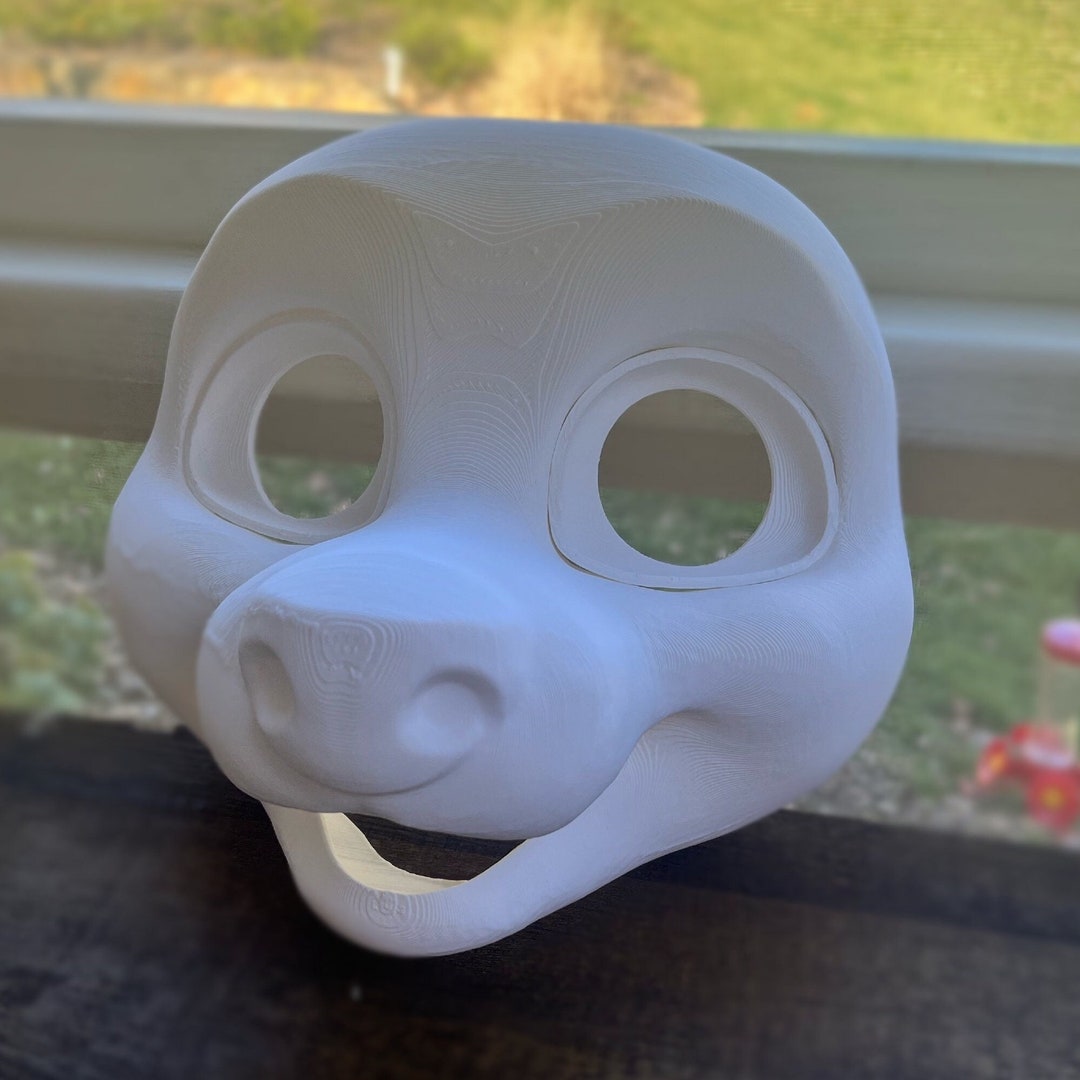 Kemono Canine Puppy Fursuit Head Base 3D Printed Fursuit Mask, Furry ...