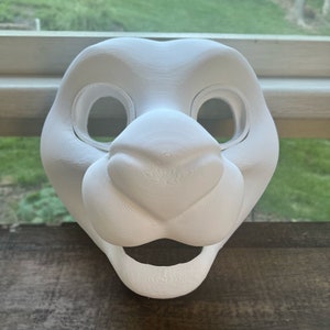 Toony Big Cat Fursuit Head Base 3D Printed Fursuit Mask, Furry Animal ...