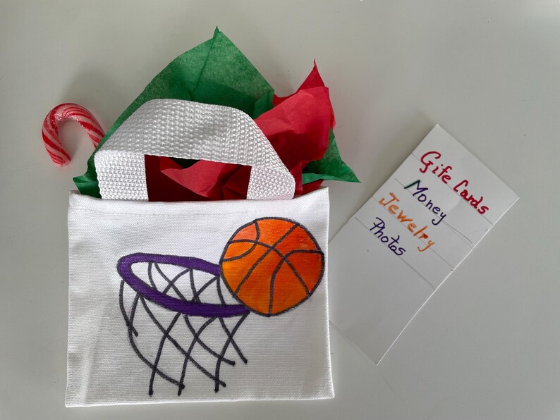 Basketball & Hoop Gift Bag - Etsy
