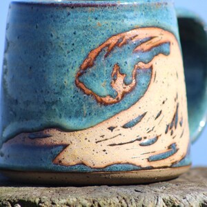 Ocean Wave Mug Surf Mug Blue Wave Mug Mug for Dad - Etsy