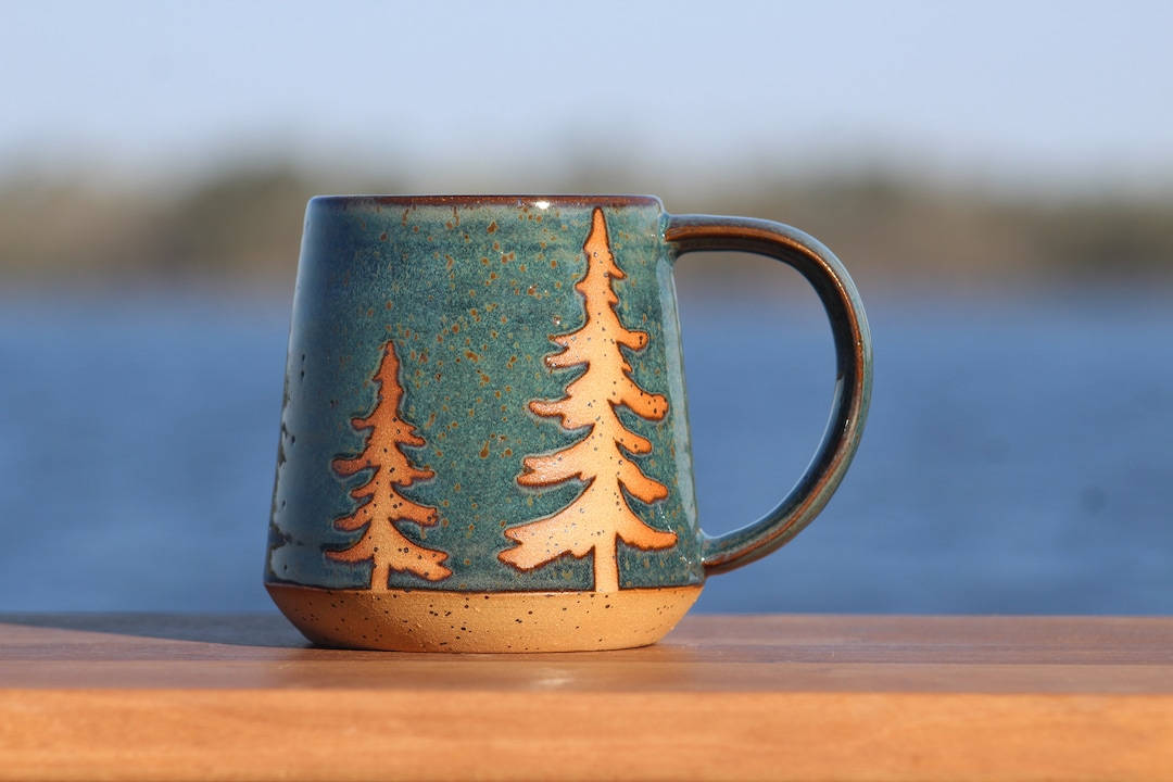 Spruce Tree Mug Evergreen Tree Mug Pine Tree Mug Christmas Mug ...