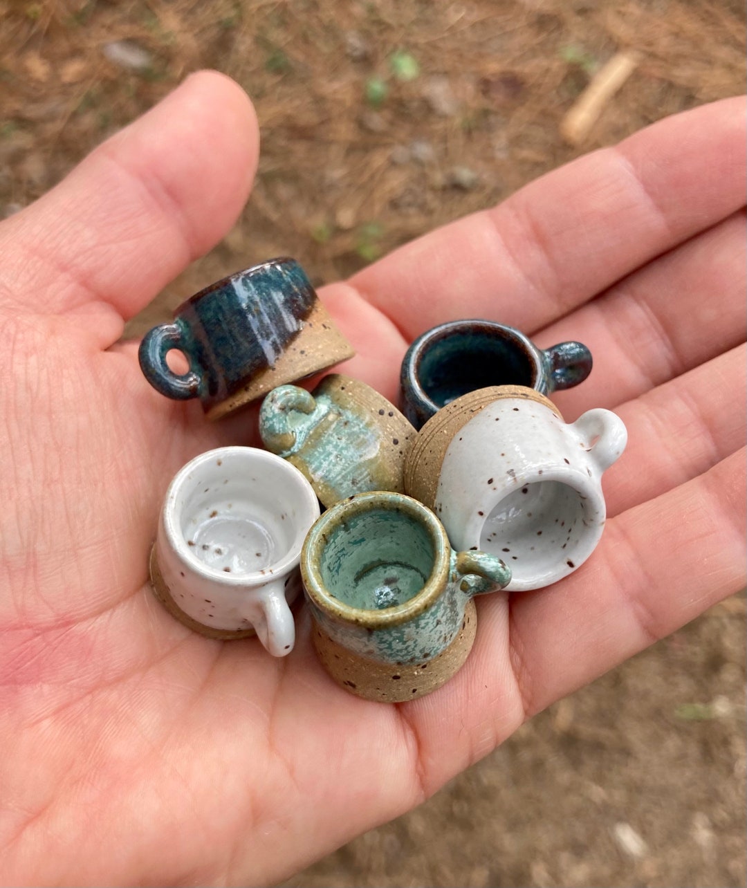 Mini Mug - Mug Charm - Tiny Mug Ornament - Coffee Lover Gift - Mug ...