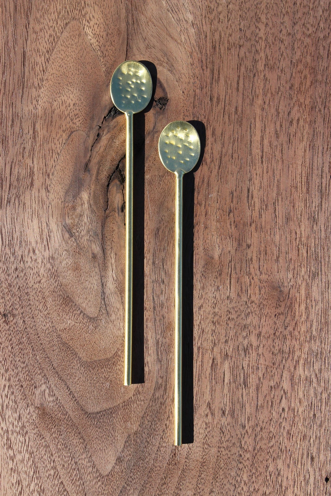 Gold Cocktail Spoon Long Handle Gold Spoon Tapas Spoon Gold Honey Spoon ...