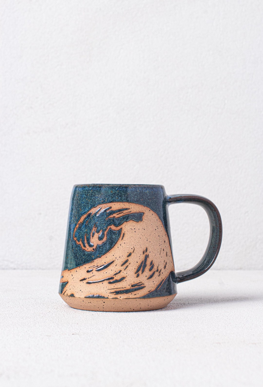Ocean Wave Mug - Surf Mug - Blue Wave Mug - Coastal Living Mug ...