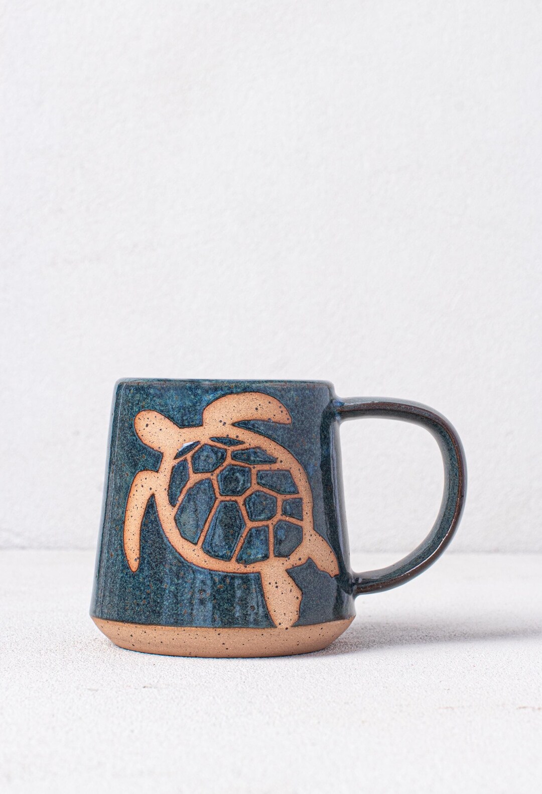 Sea Turtle Mug - Ocean Life Mug - Sea Turtle Gift - Handmade Pottery ...