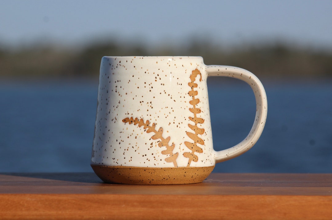 Fiddlehead Fern Mug Spring Mug Salt of the Earth Pottery - Etsy