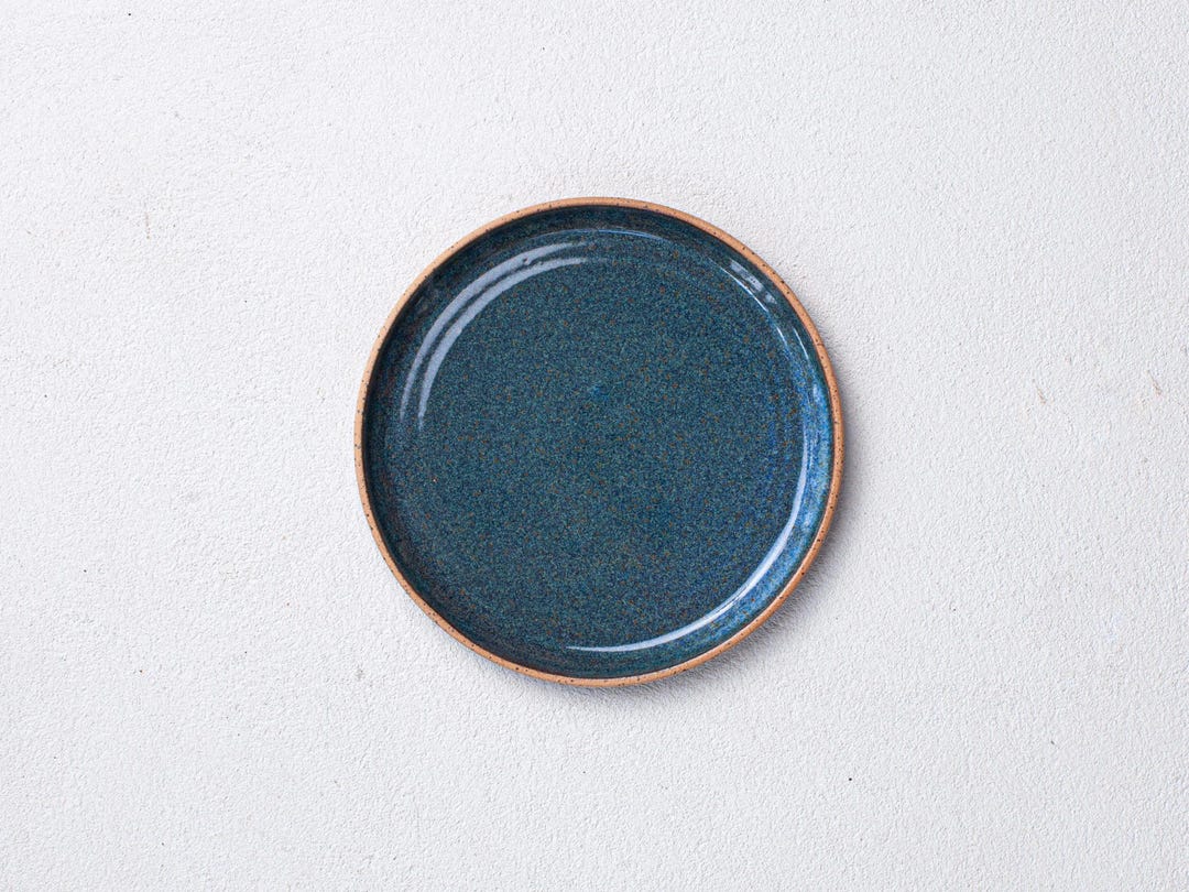 Offshore Blue 8" Luncheon Plate - Handmade Pottery Lunch Plate ...