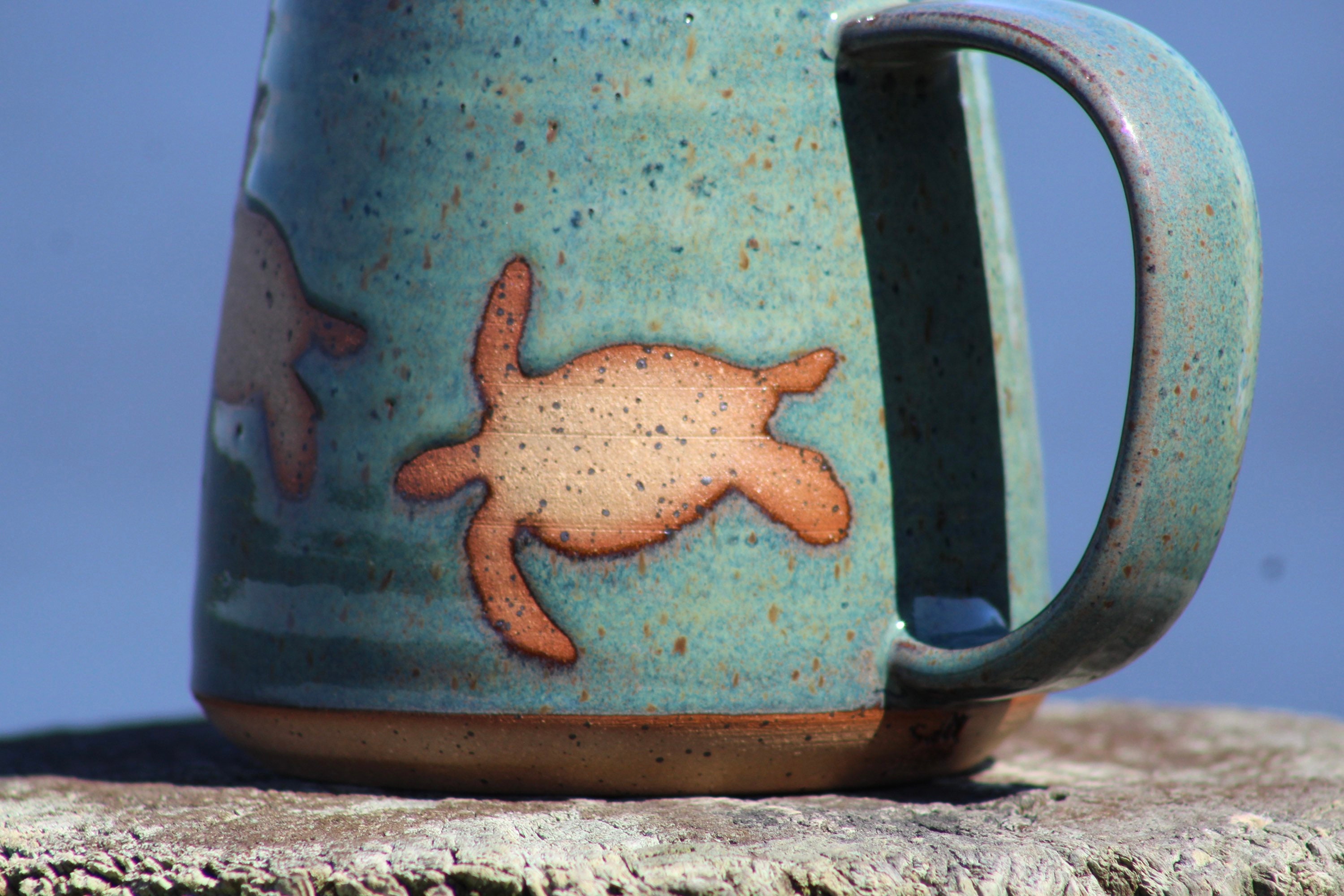 Sea Turtle Mug Ocean Life Mug Sea Turtle Gift Handmade - Etsy