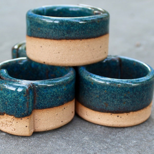 Pottery Napkin Rings - Etsy