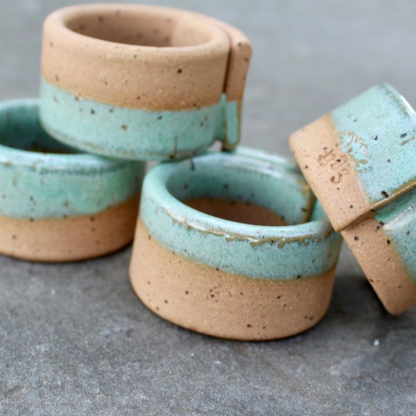 Pottery Napkin Rings - Etsy
