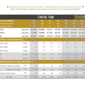 Fantail Tank (sizes 10,12,14), PDF Sewing Pattern, DIGITAL DOWNLOAD ...