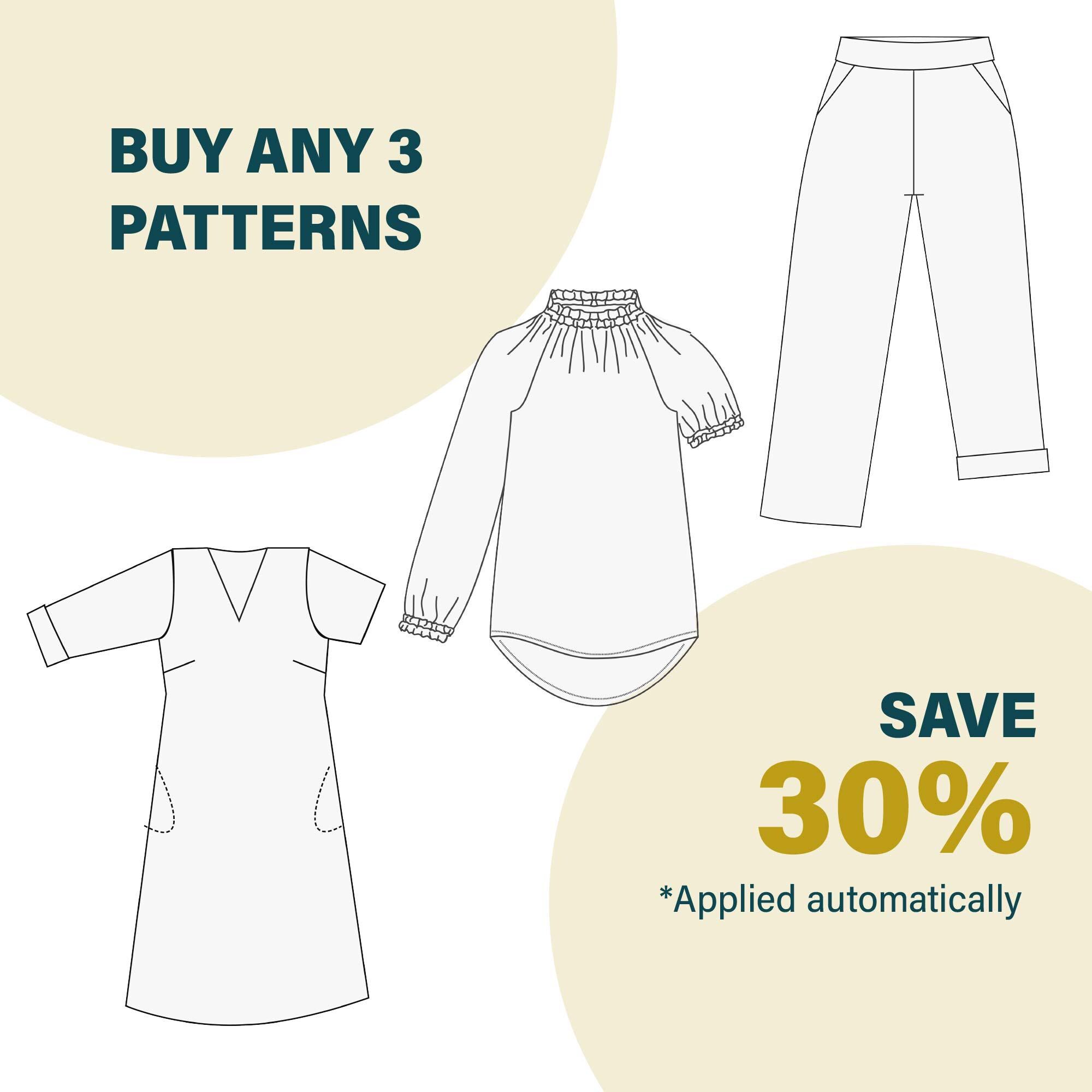 Versatile Shift Dress Sewing Pattern | Easy Sew | US 2-10 (digital ...