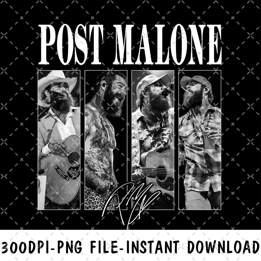 Post Malone Album PNG, Posty Digital File, Lost My Boyfriend Png File ...