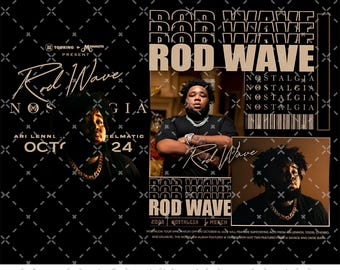 Rod Wave Nostalgia Png File, 90s Rap Music, Rapper Rod Wave Tour Design ...