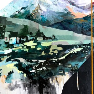 Overlook - Archival Art Print of Original Geometric Landscape Painting ...