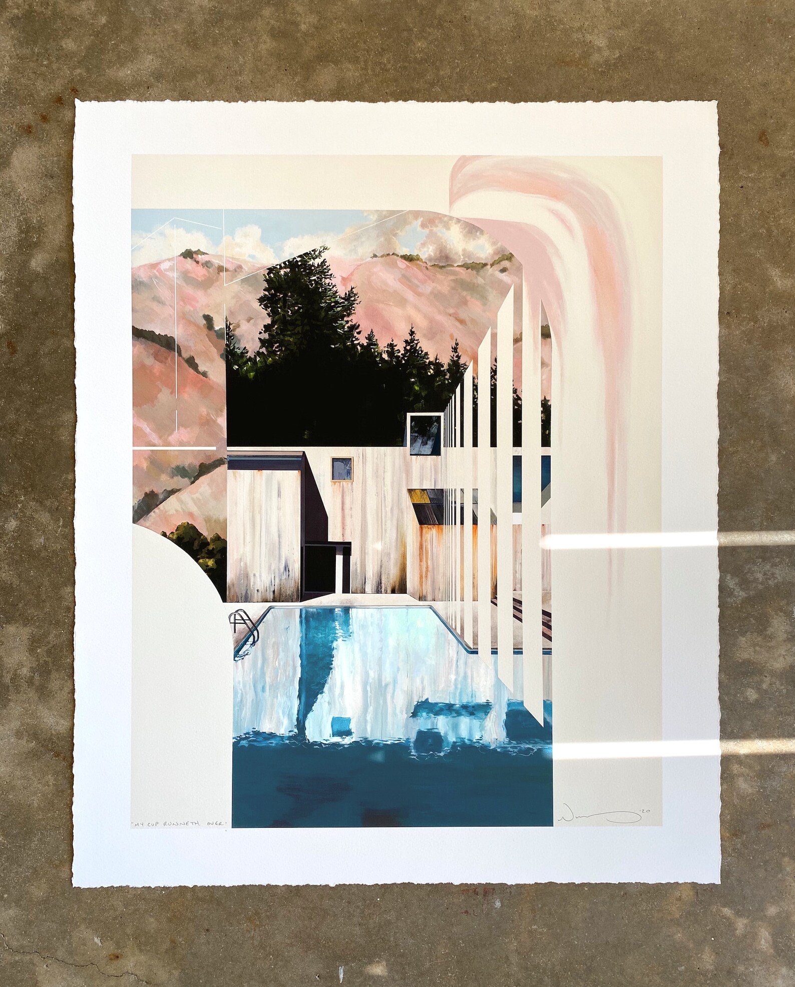 My Cup Runneth Over - Archival Print of Painting of California Coast ...